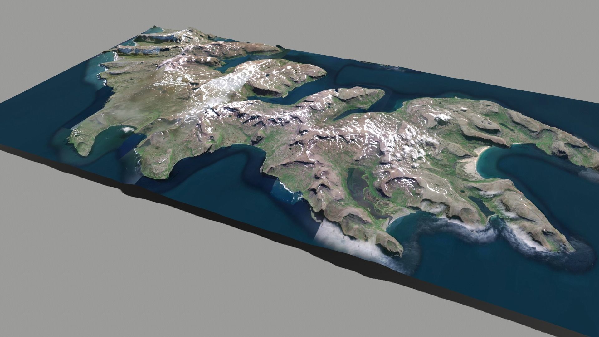 Mountain landscape Hodnstrandir Iceland 3D model | CGTrader