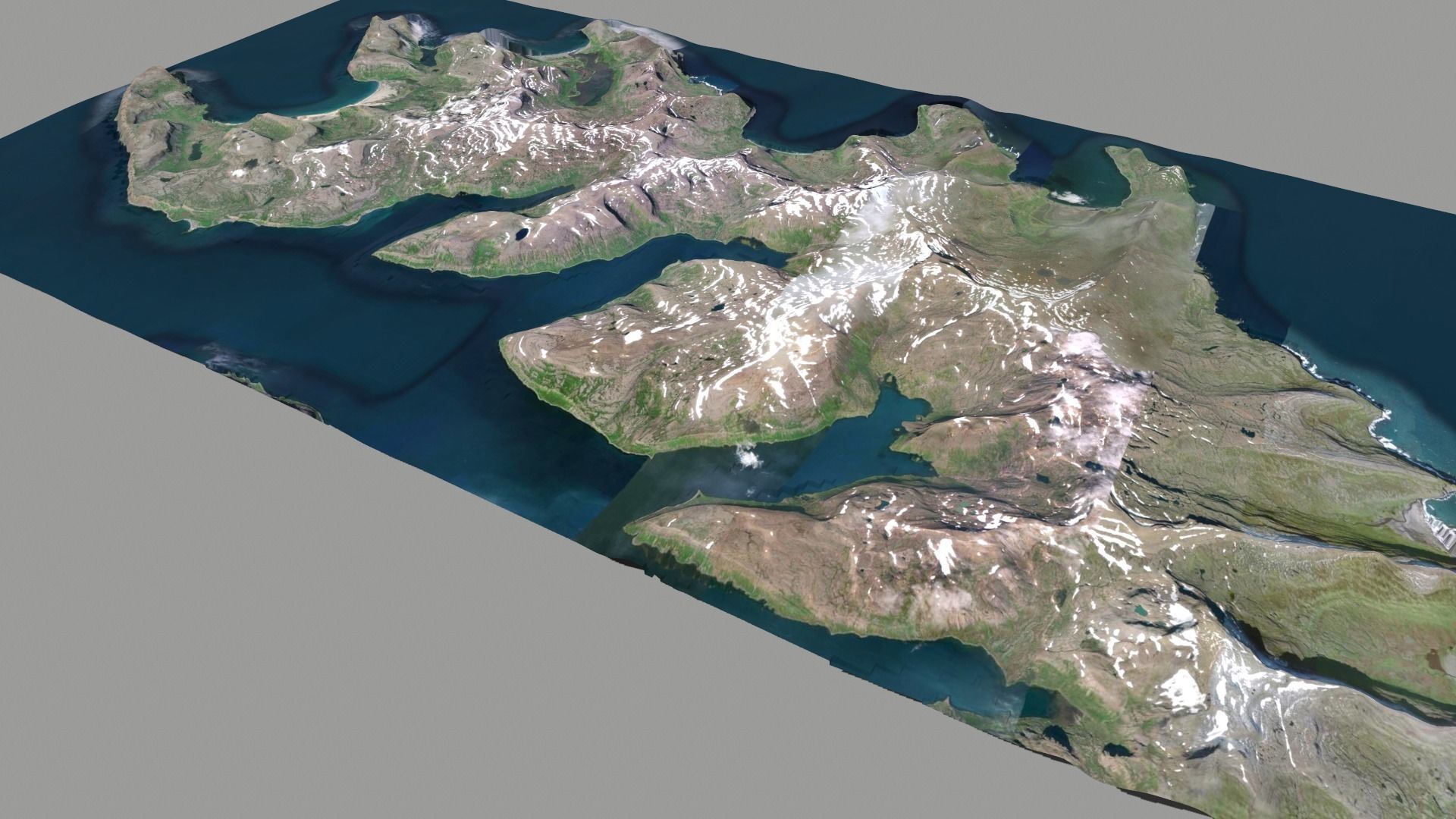 Mountain landscape Hodnstrandir Iceland 3D model | CGTrader