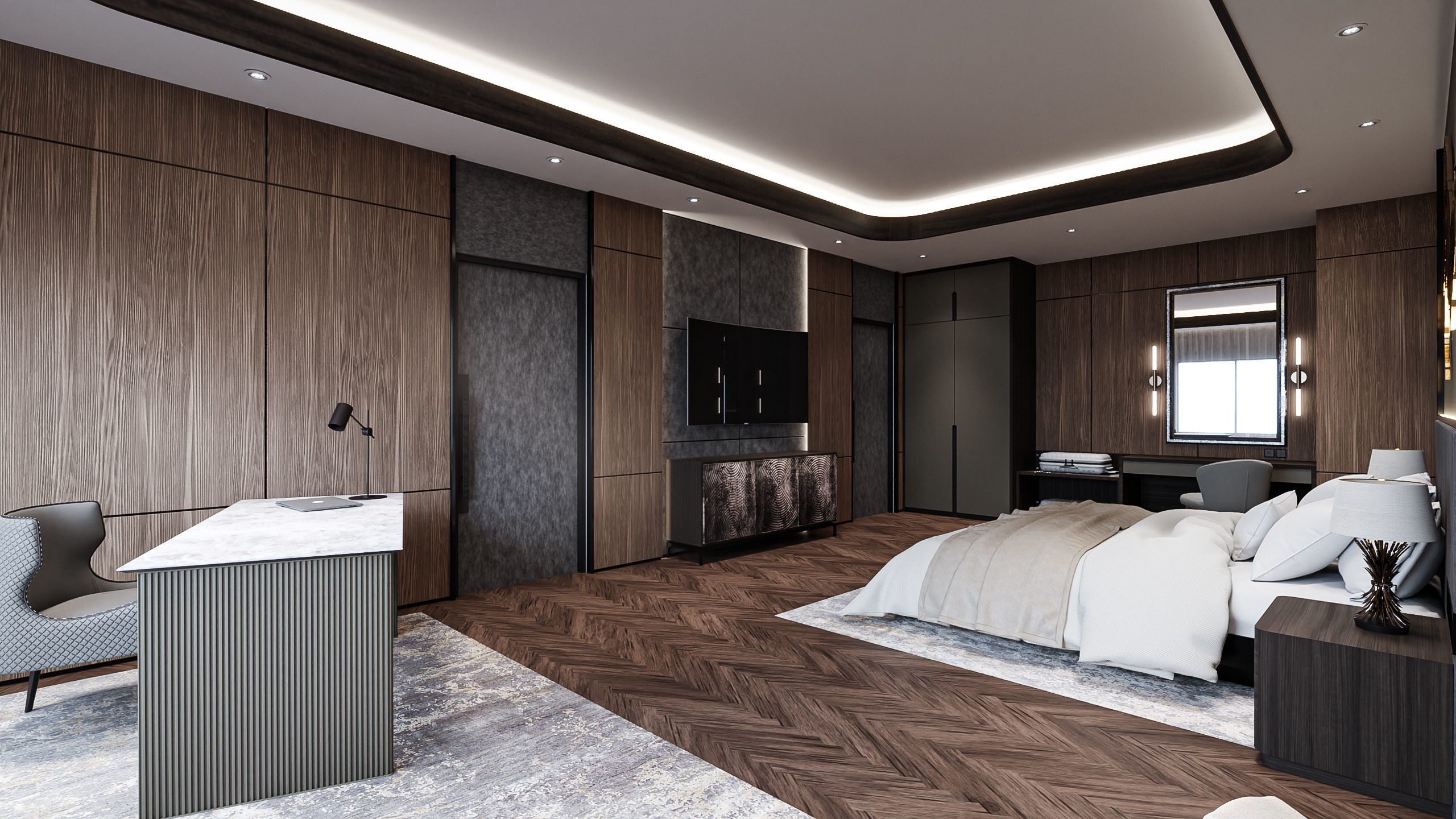 President Suite Hotel Blender - Fbx - Obj 3D model | CGTrader