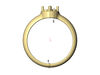 Small Round signet and square cluster signet Us sizes 6 7 8 3D model 3D ...