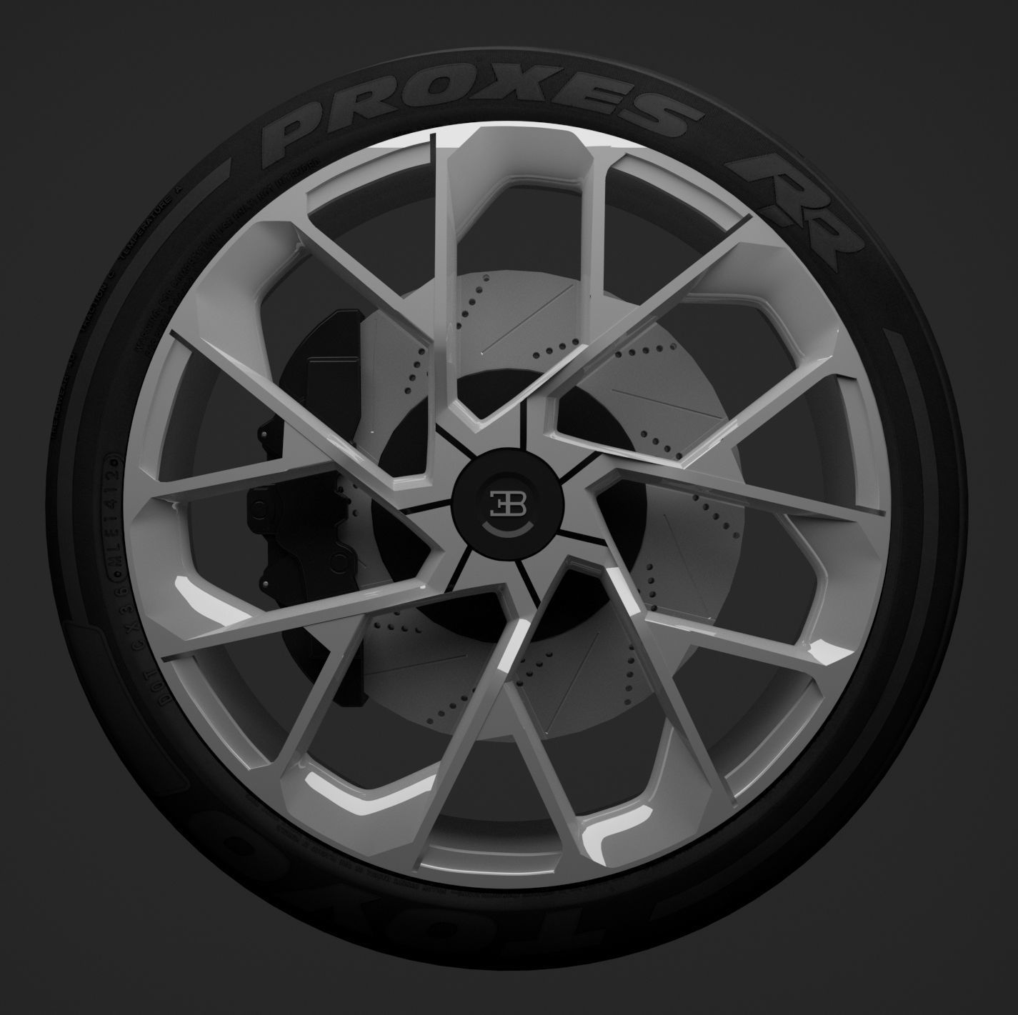Bugatti Wheel 3D model | CGTrader
