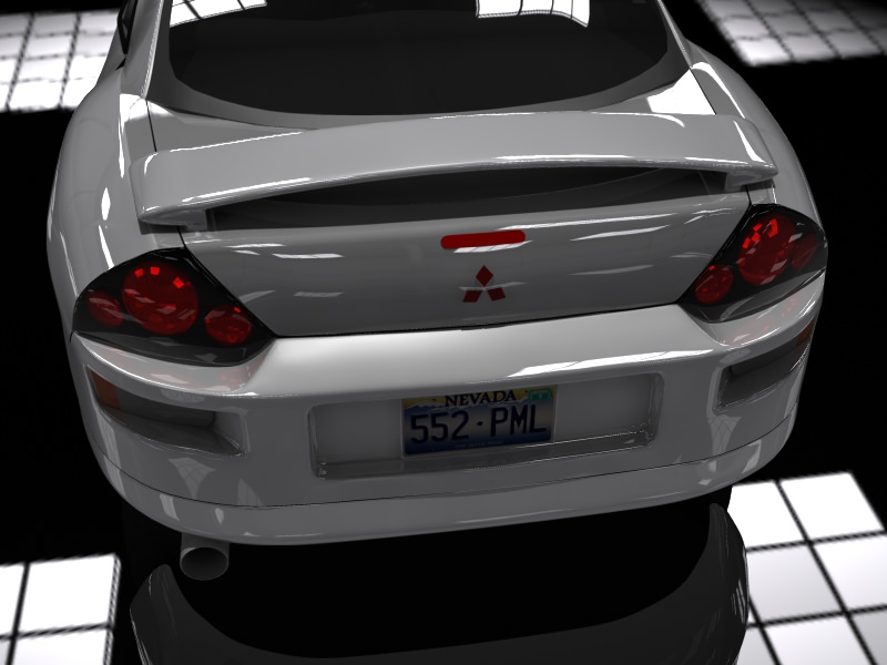 Eclipse sports car 3D model | CGTrader