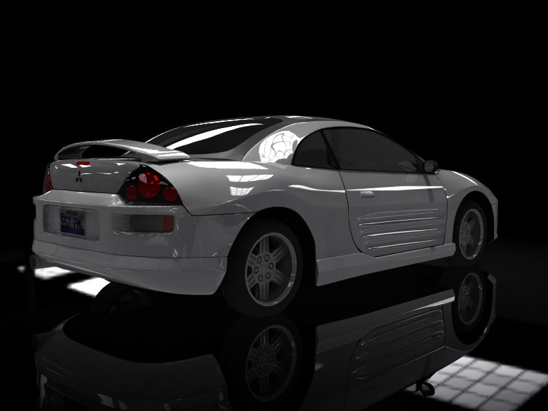 Eclipse sports car 3D model | CGTrader