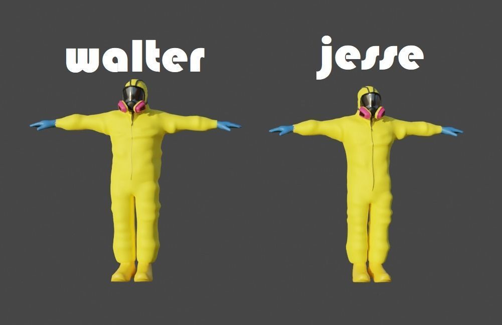Breaking bad free 3D model rigged | CGTrader