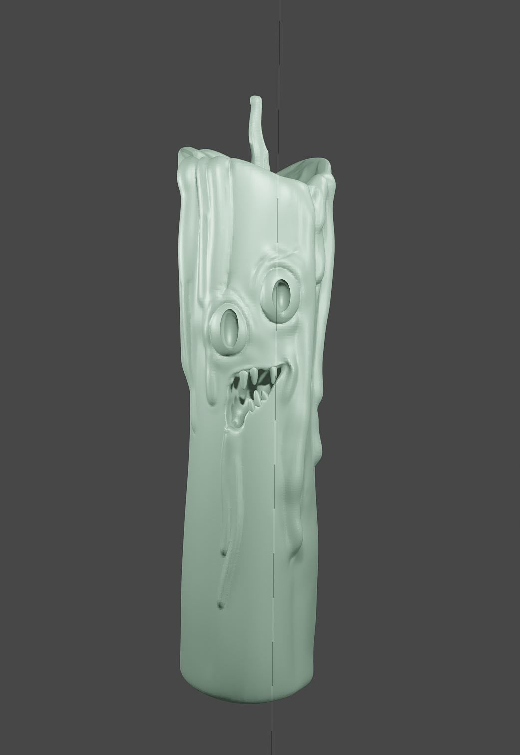 Monster Candle Halloween Decoration mimik haunted ghost 3D model 3D ...