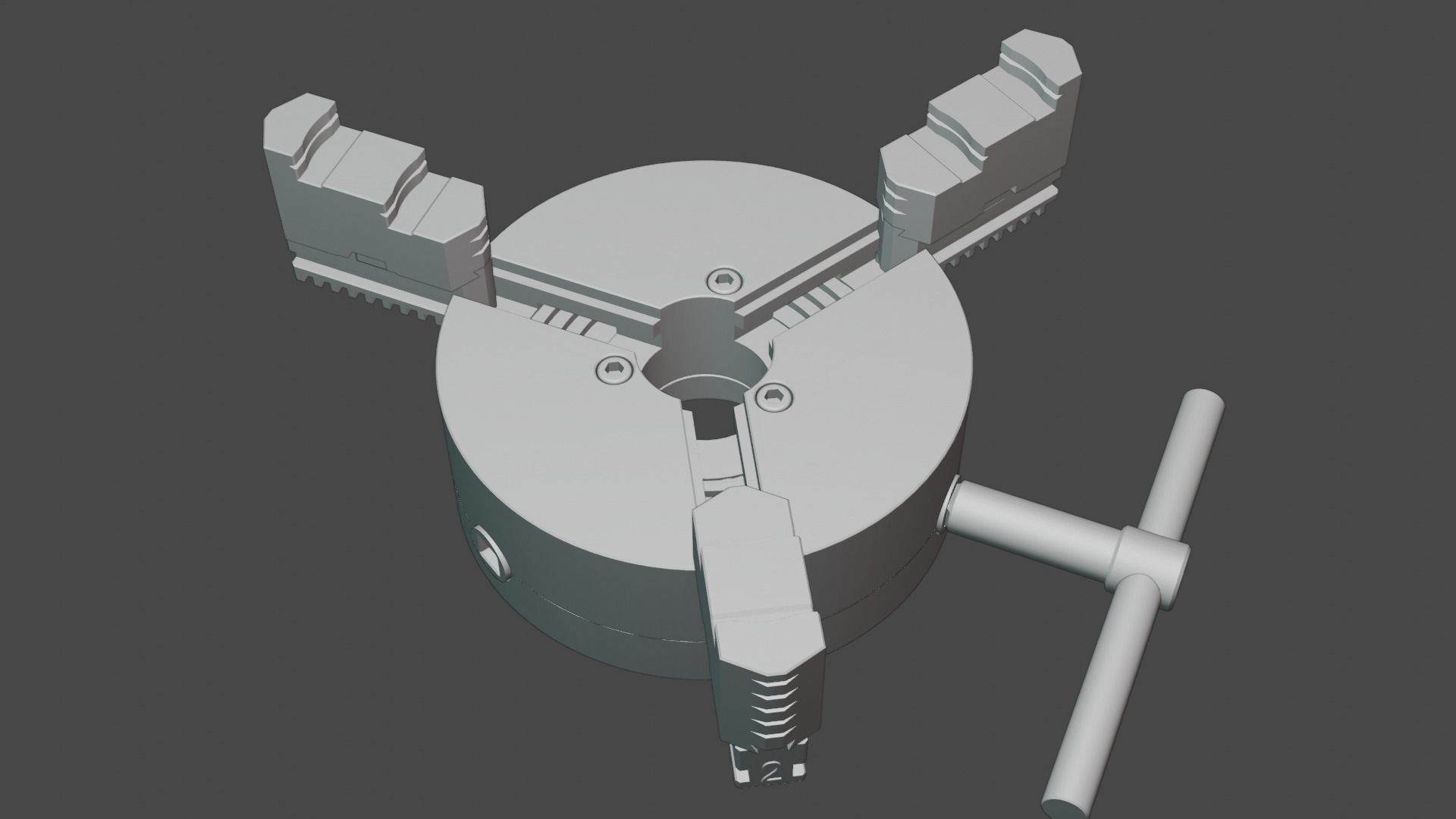 Three jaw chuck free 3D model 3D printable | CGTrader
