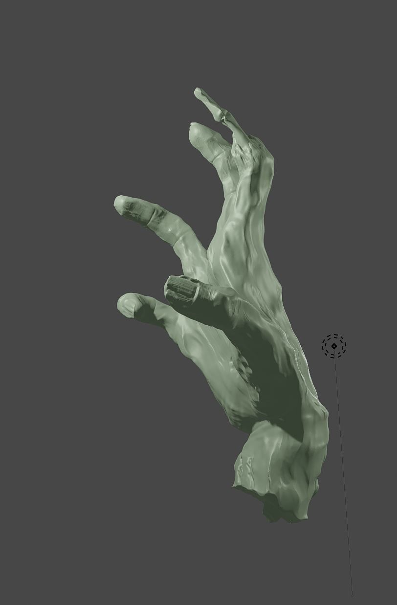 Horror Zombie Hand Halloween Prop Decoration 3D model 3D printable ...