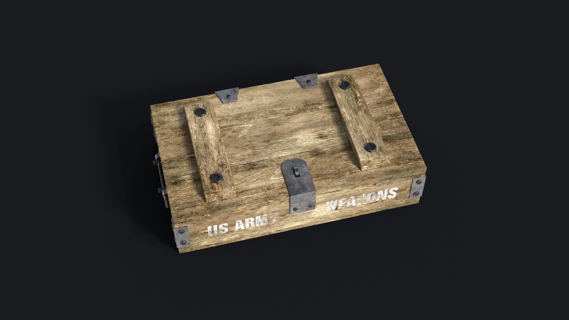 WOODEN ARMY CRATE free VR / AR / low-poly 3D model | CGTrader