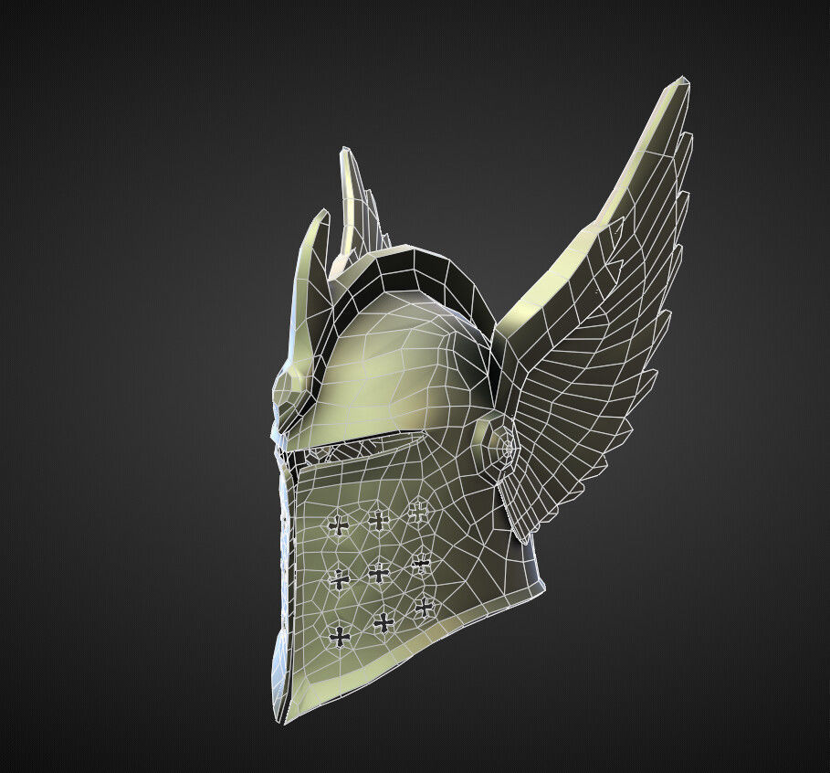 3D model HELMET12 high and low poly VR / AR / low-poly | CGTrader