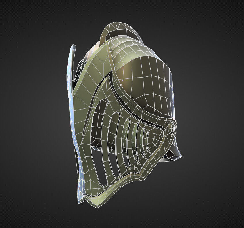 3D model HELMET2 high and low poly VR / AR / low-poly | CGTrader