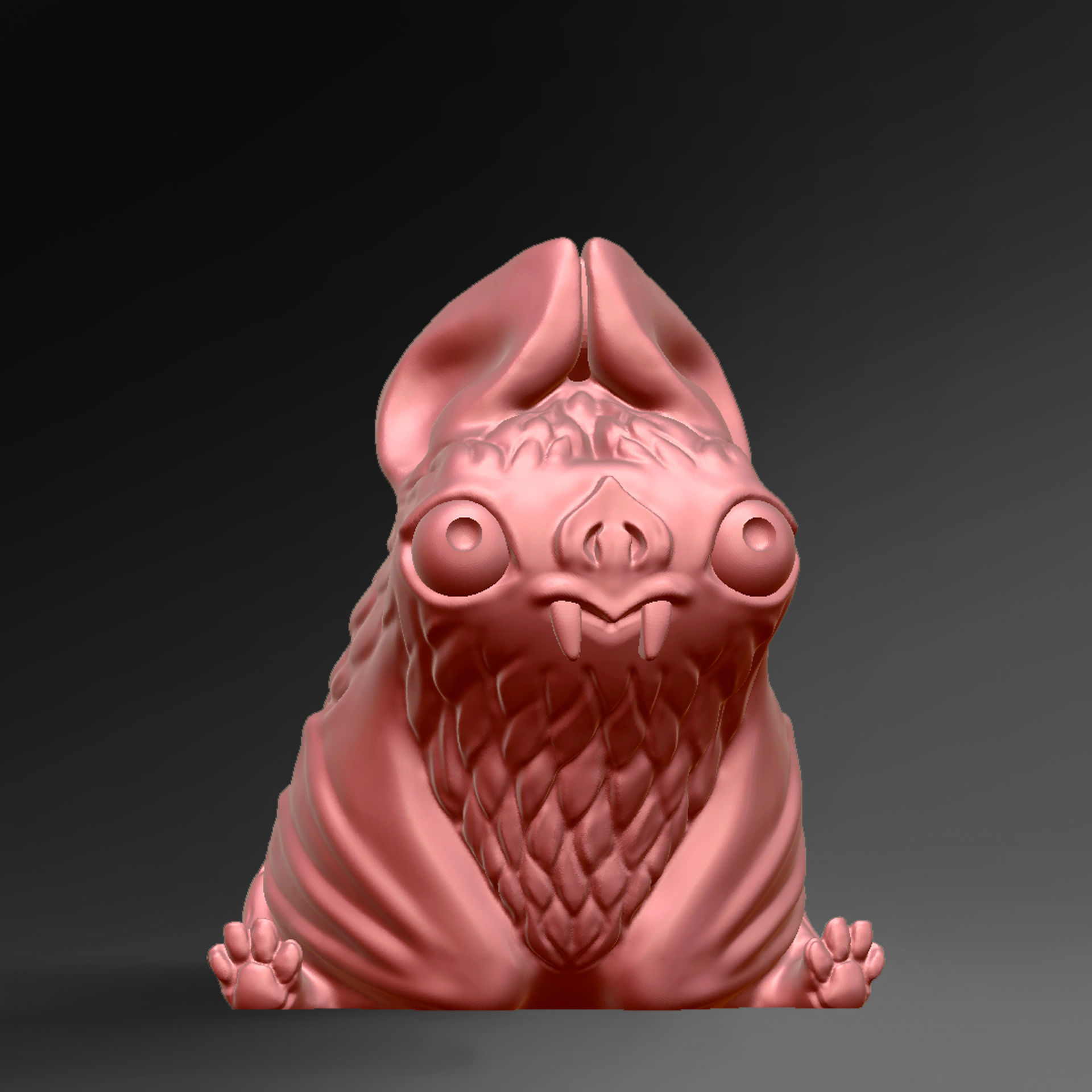 3D printed funny vampire bat 3D model 3D printable | CGTrader