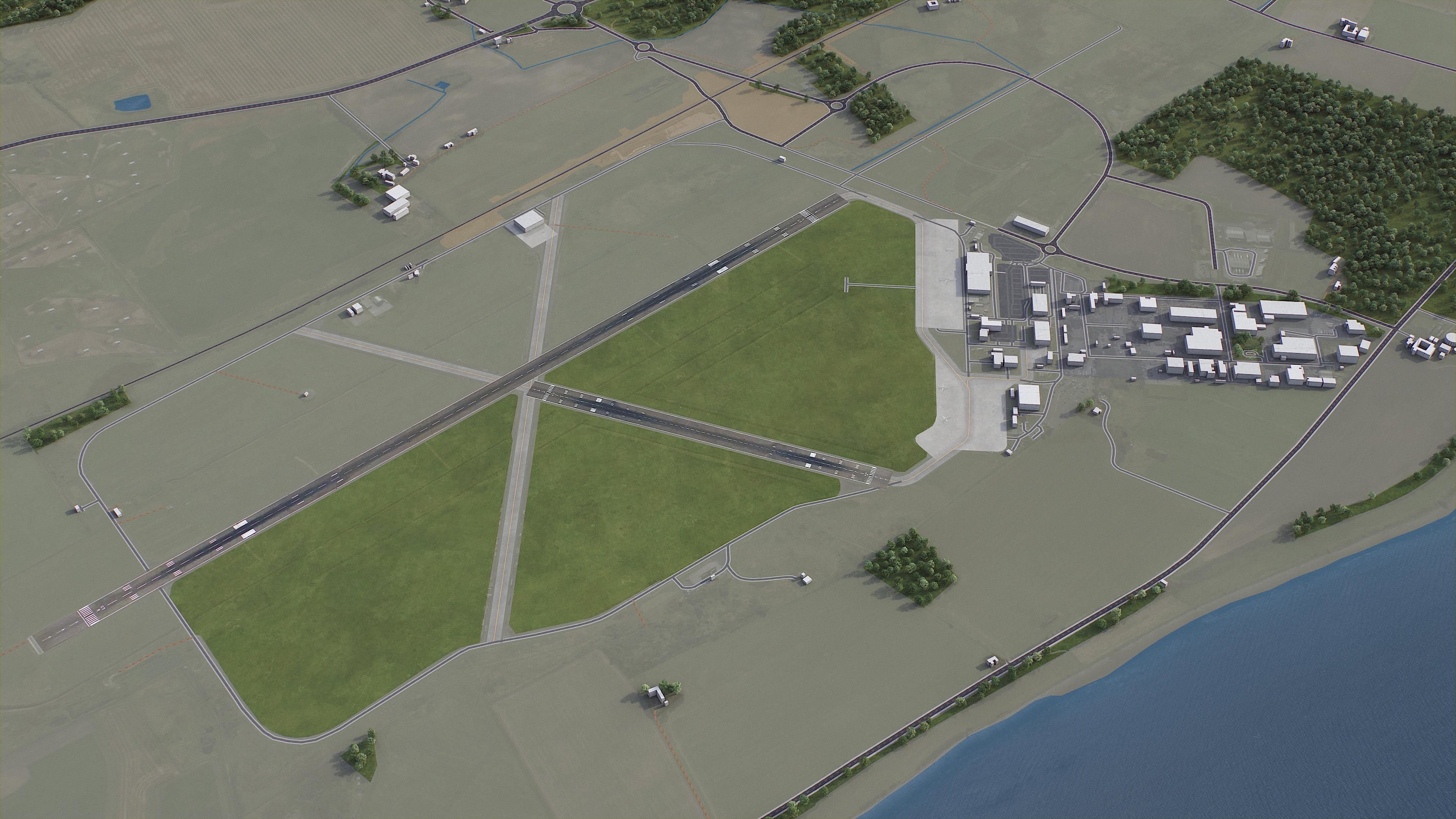 3D model Inverness Airport VR / AR / low-poly | CGTrader