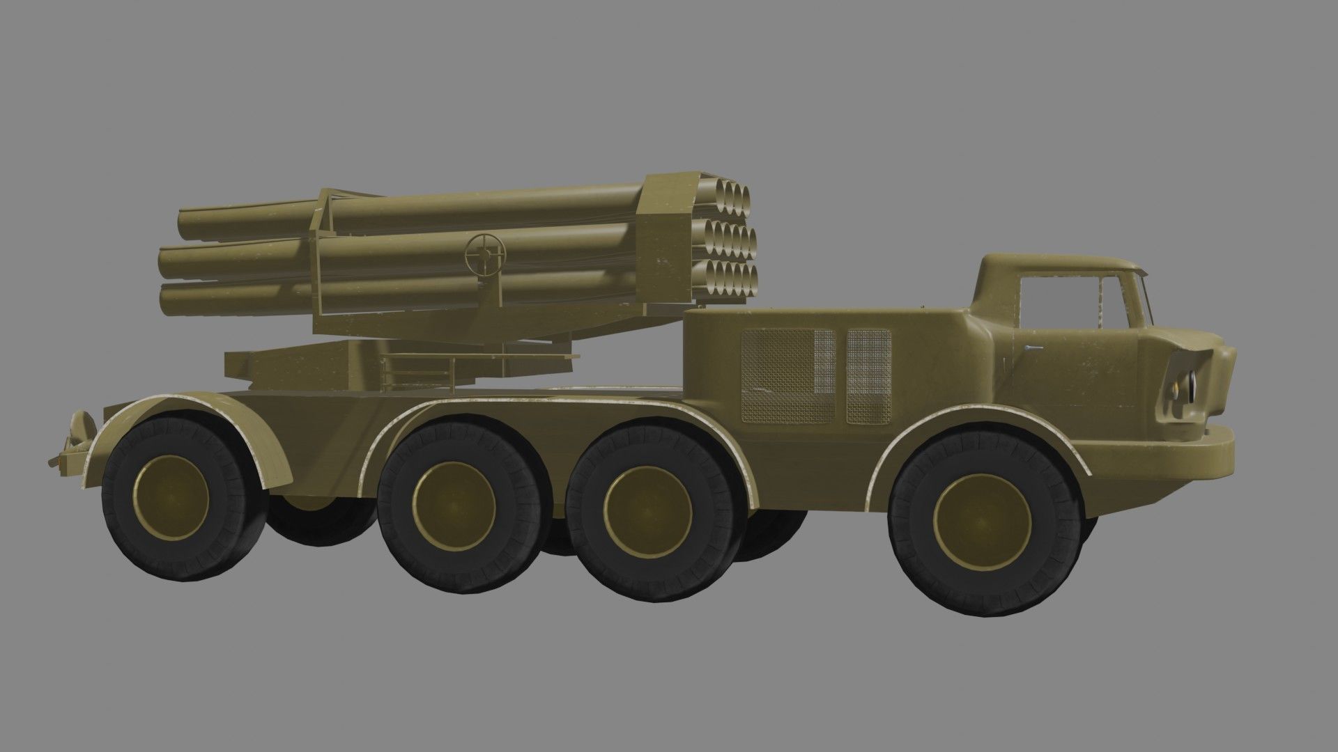 Uragan zil 135 free 3D model | CGTrader