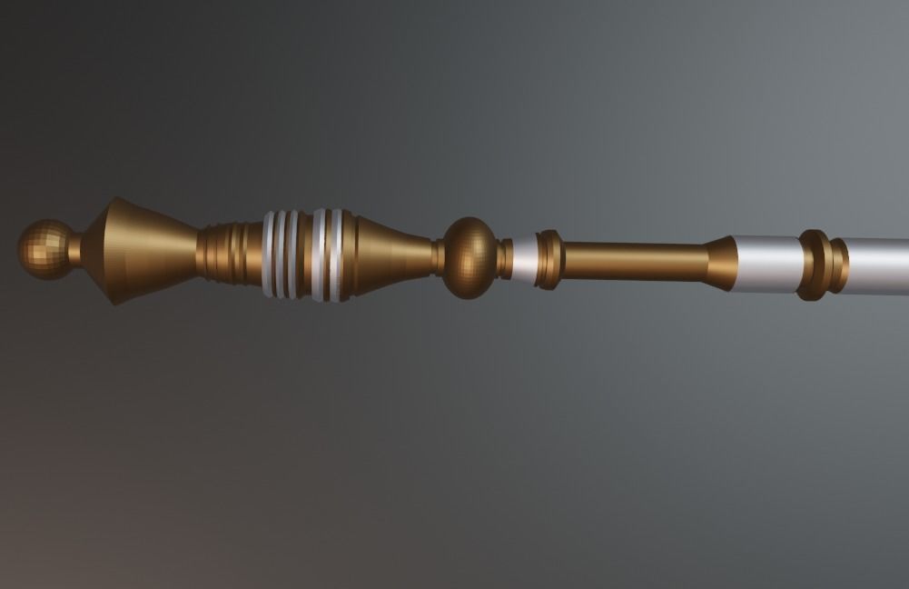 Steampunk Magic Wand 3D model 3D printable | CGTrader