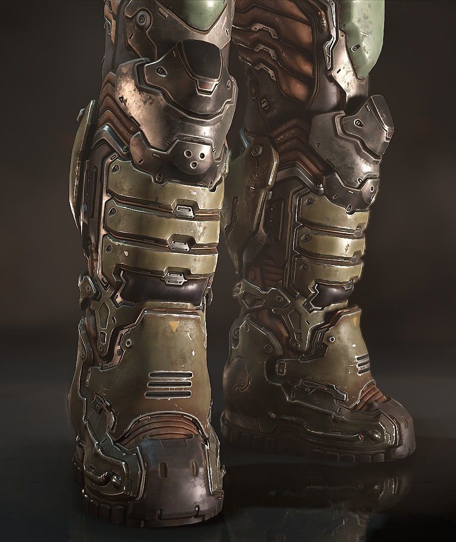 Doom Guy Boots 3D print model for cosplay 3D model 3D printable | CGTrader