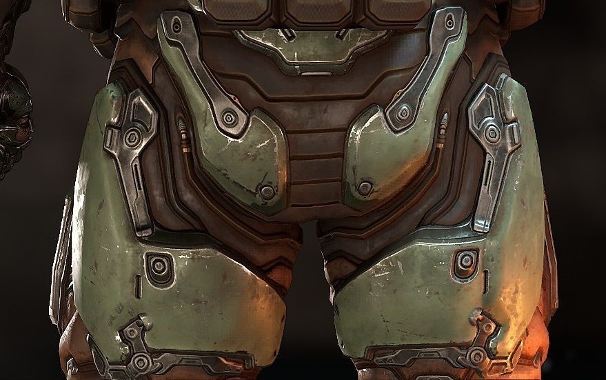 Doom Guy armour for the legs thighs 3D print model for cosplay 3D model ...