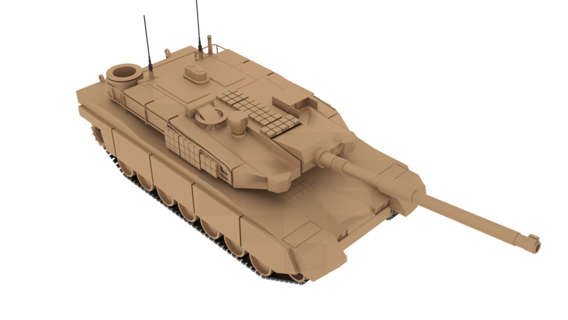 M1A1 Abrams 3D model | CGTrader