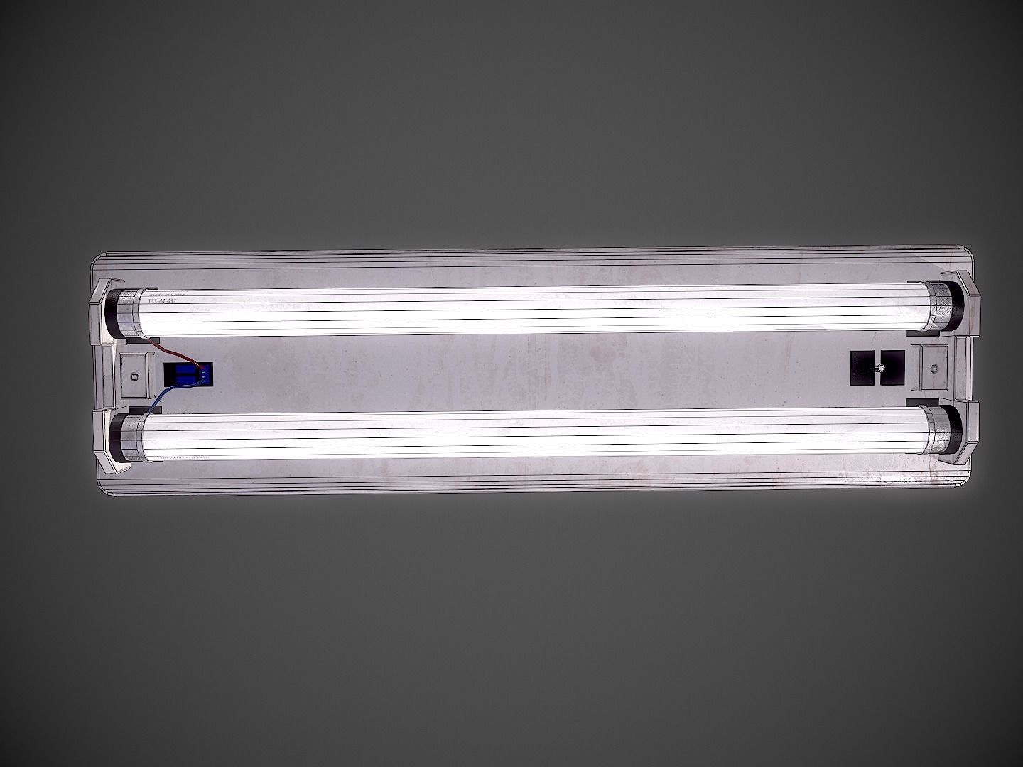 3D model Fluorescent lamp Industrial light bulb wall ceiling lighting ...