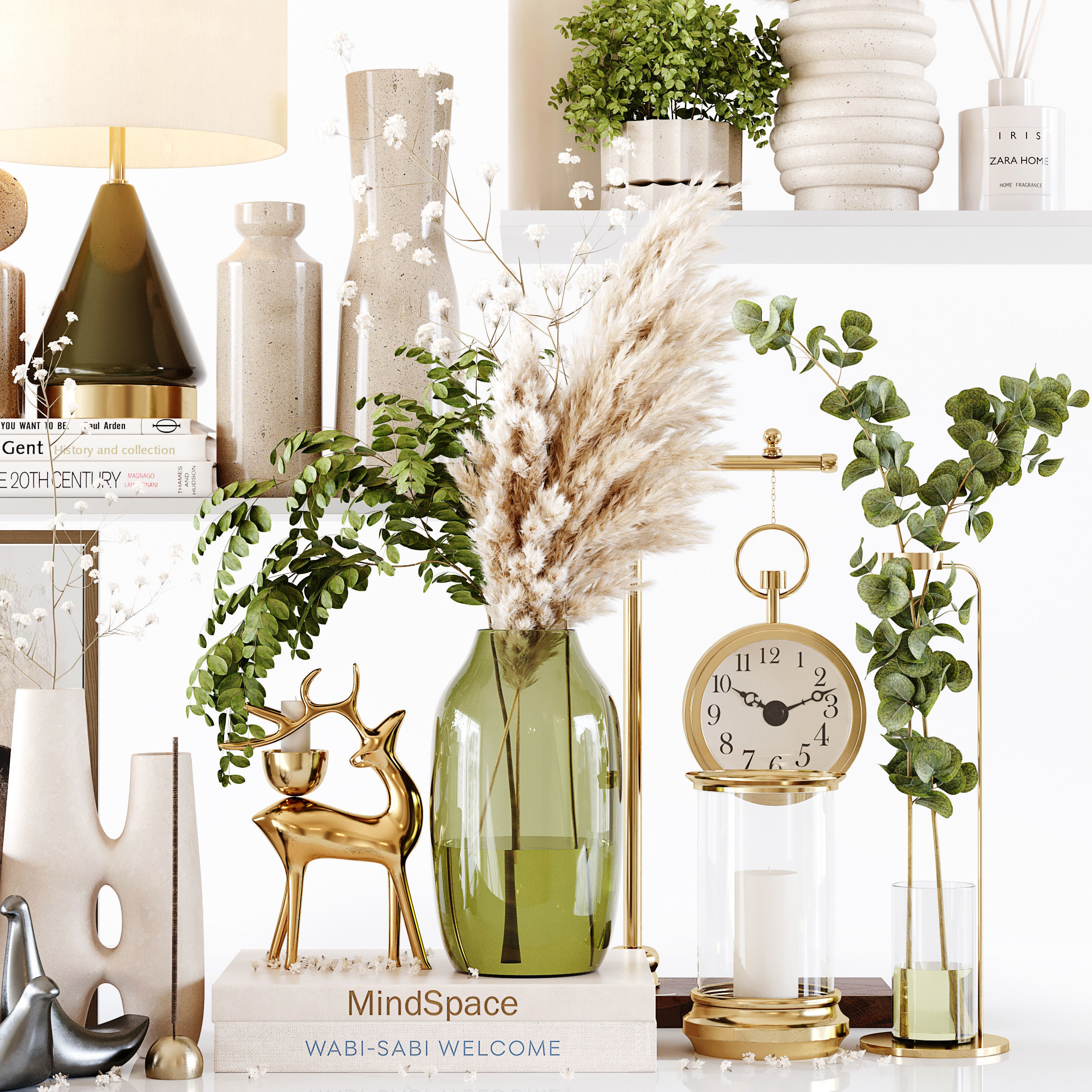 Decorative Set 114 3d Model Cgtrader