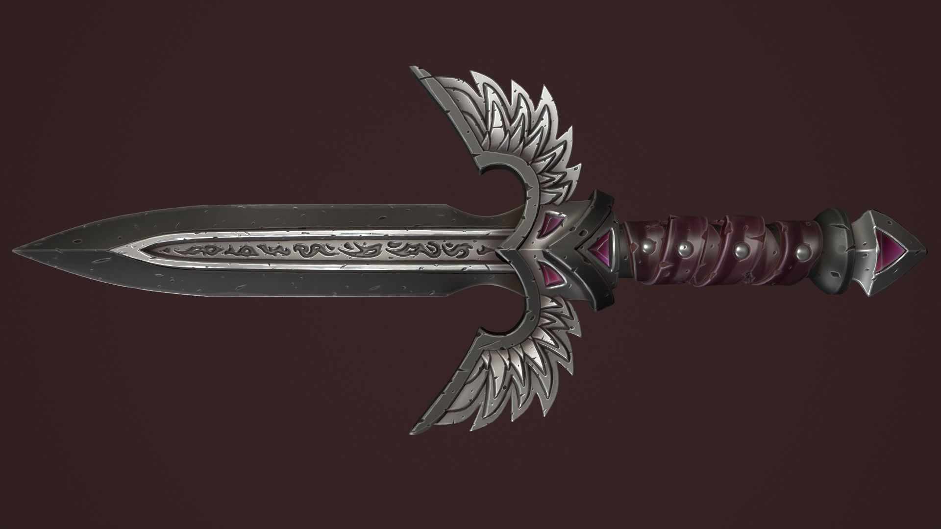 Rune dagger 3d print 3D model 3D printable | CGTrader