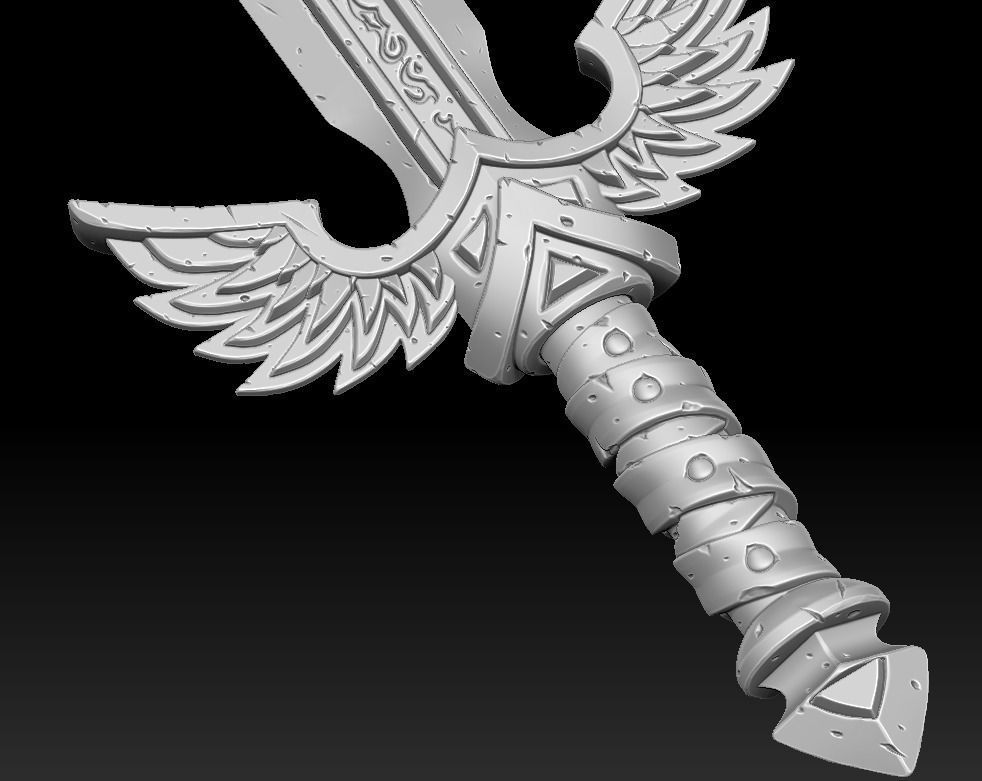 Rune dagger 3d print 3D model 3D printable | CGTrader