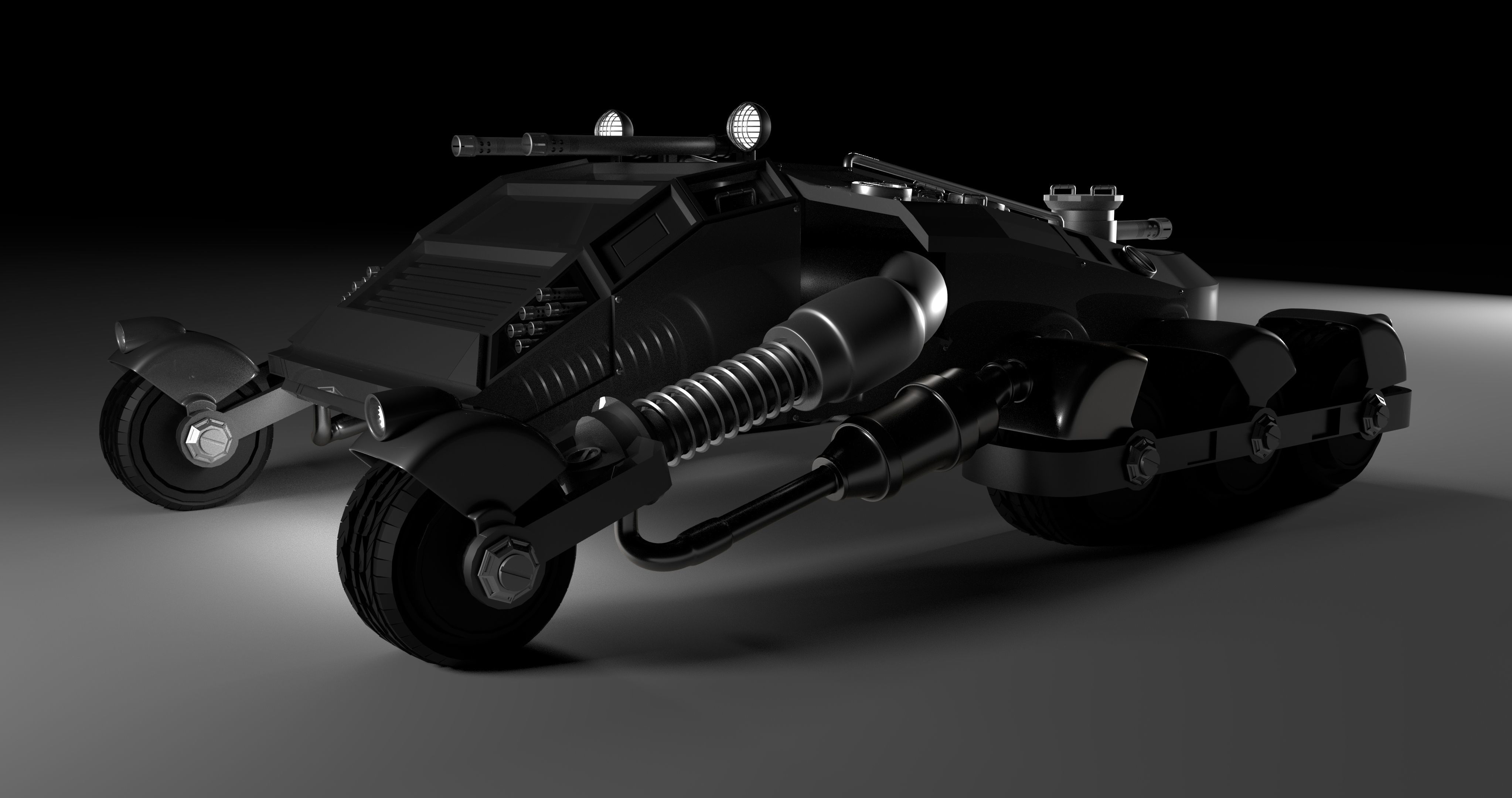 3D model futuristic war machine VR / AR / low-poly | CGTrader