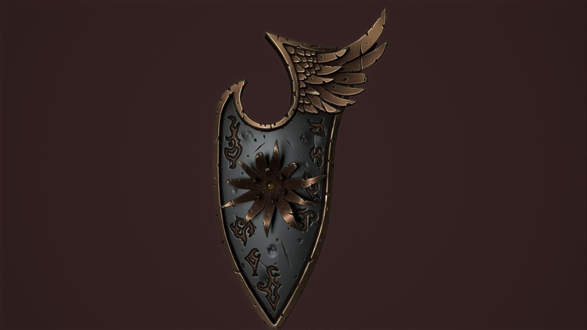 Rune shield 3d print 3D model 3D printable | CGTrader