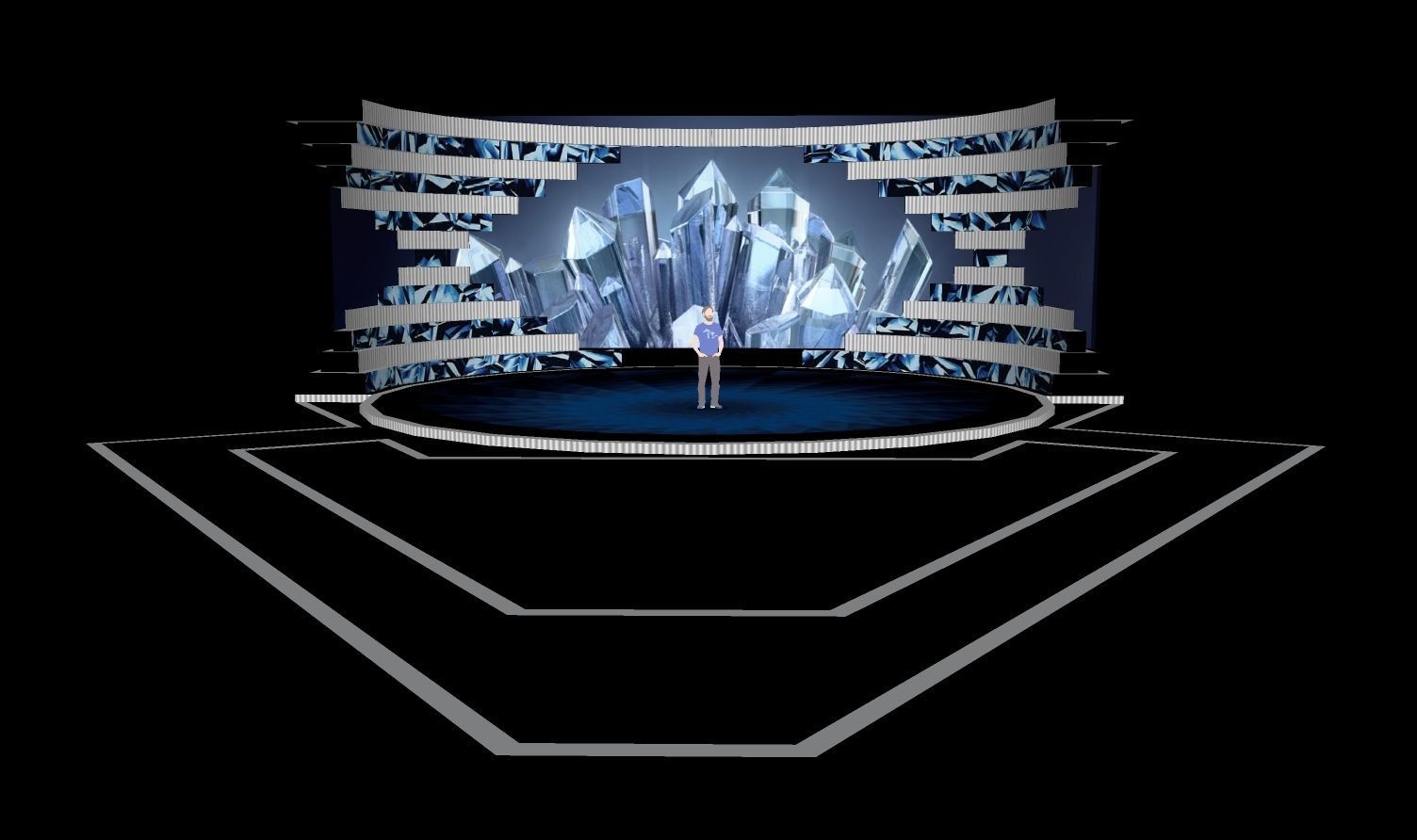 Virtual Stage Design 3D model | CGTrader