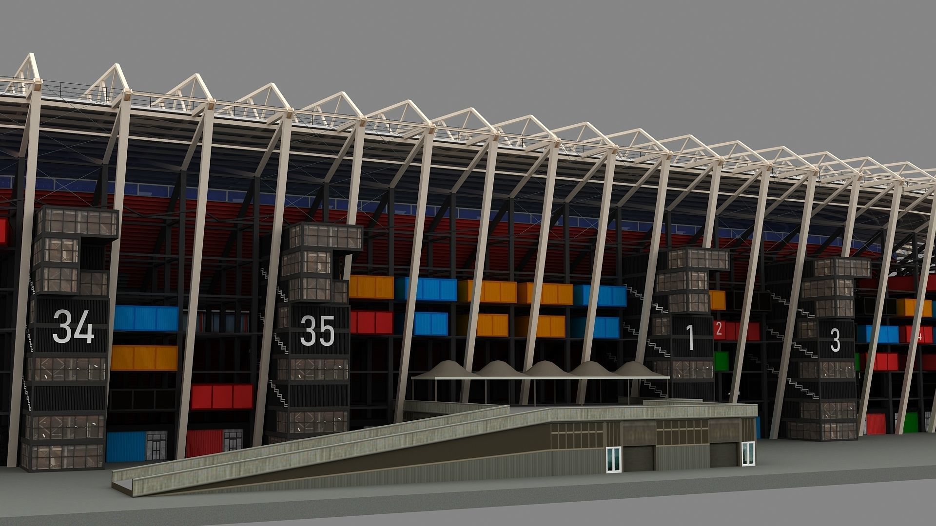 Stadium 974 Fifa World Cup 2022 Qatar 3D model 3D model | CGTrader