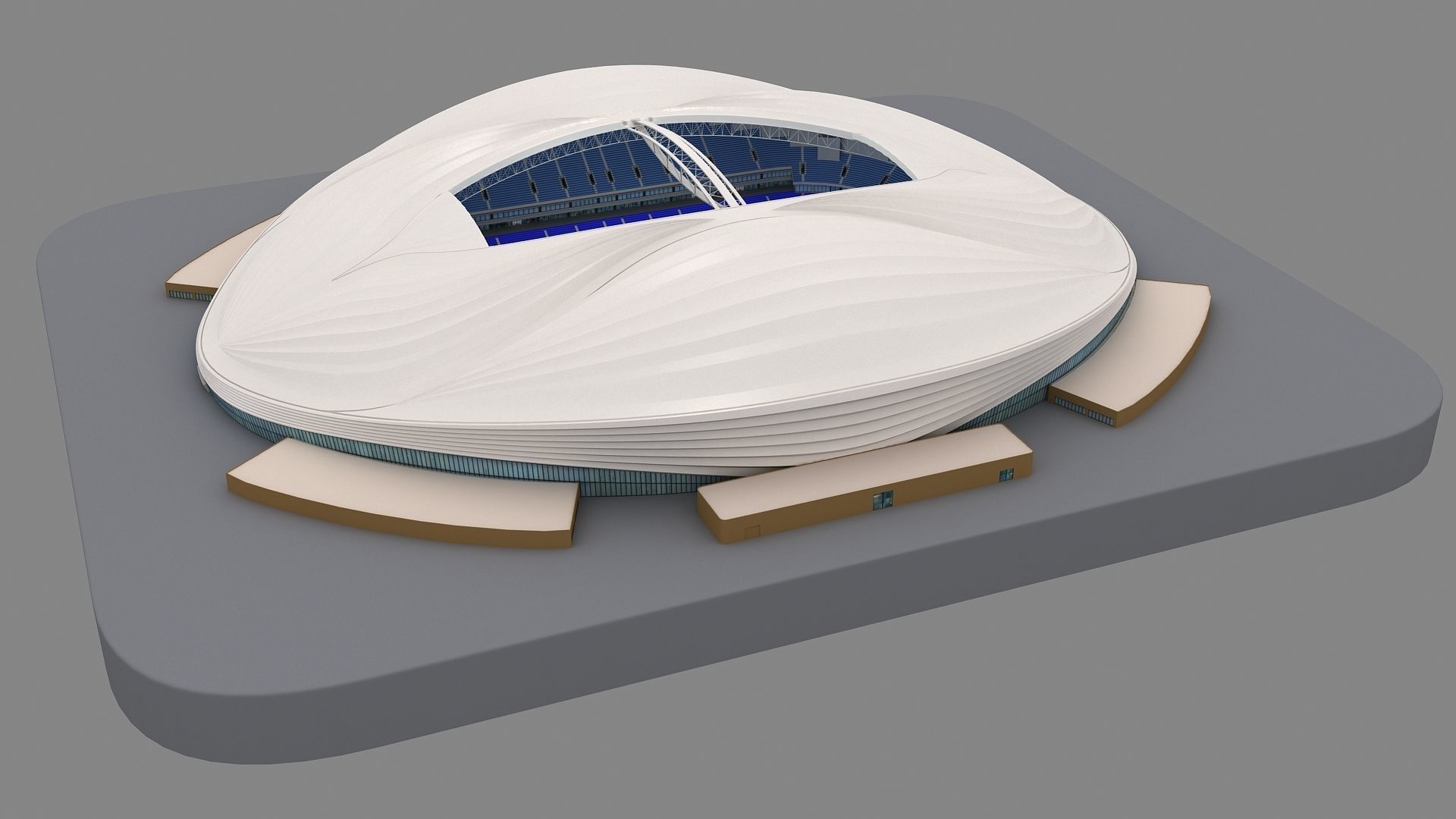 Al Janoub Stadium- Fifa World Cup 2022 Qatar 3D model 3D model | CGTrader