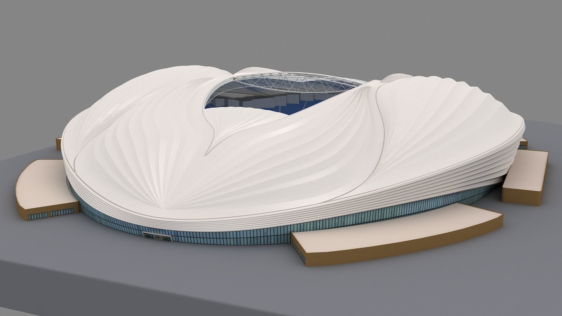 Al Janoub Stadium- Fifa World Cup 2022 Qatar 3D model 3D model | CGTrader