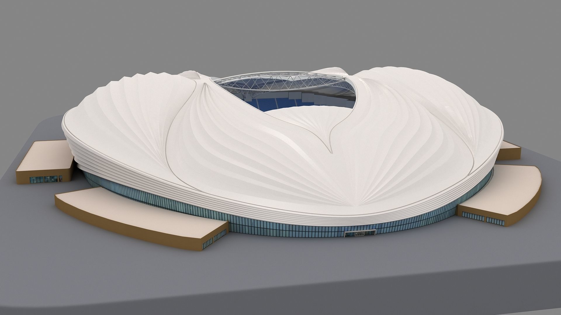 Al Janoub Stadium- Fifa World Cup 2022 Qatar 3D model 3D model | CGTrader