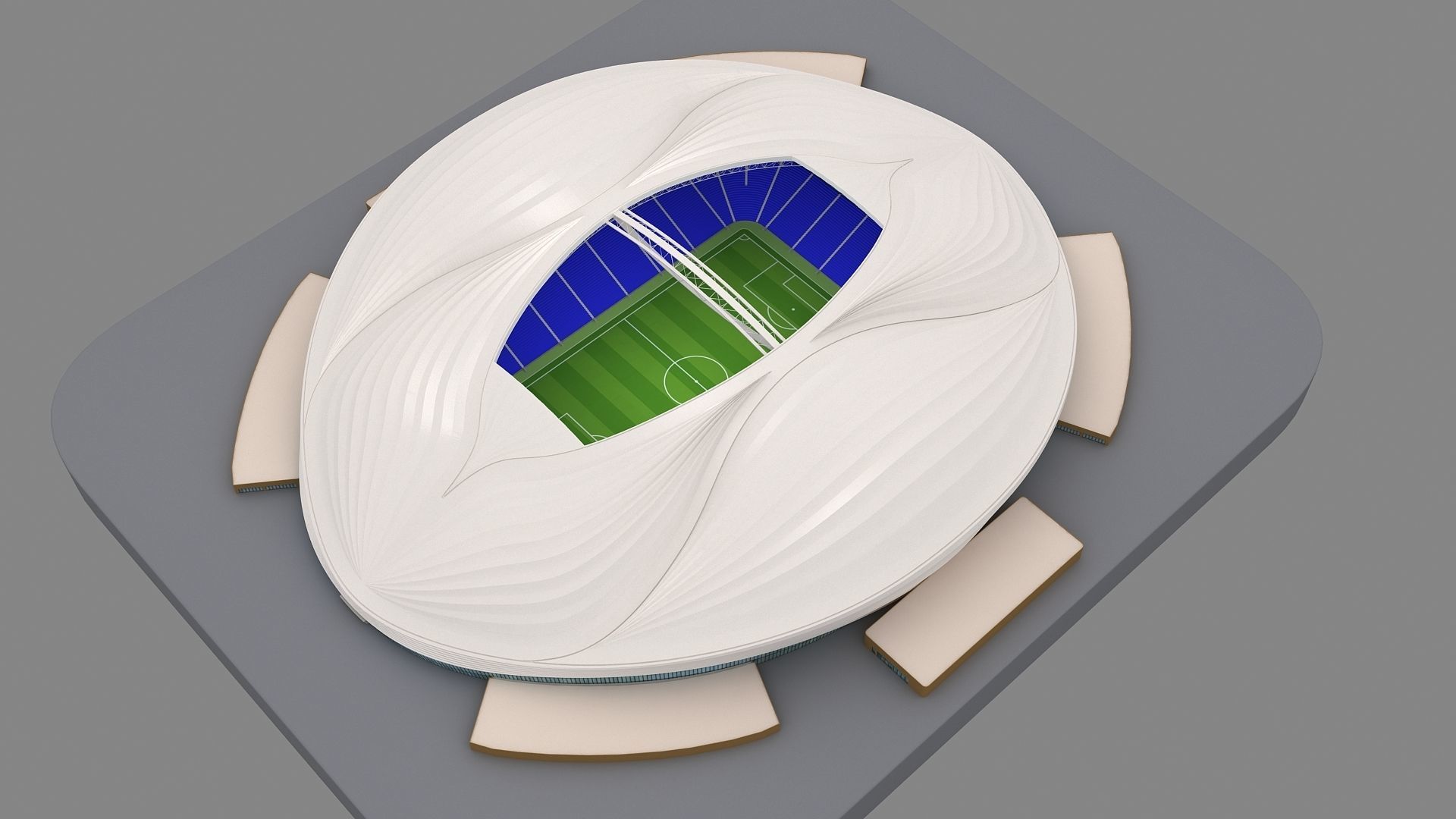 Al Janoub Stadium- Fifa World Cup 2022 Qatar 3D model 3D model | CGTrader