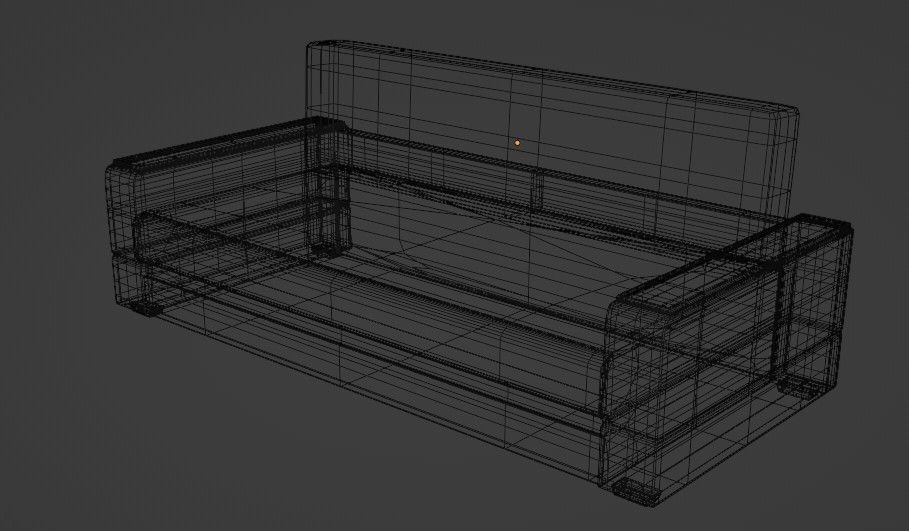 Modern Style Sofa low-poly 3D model | CGTrader