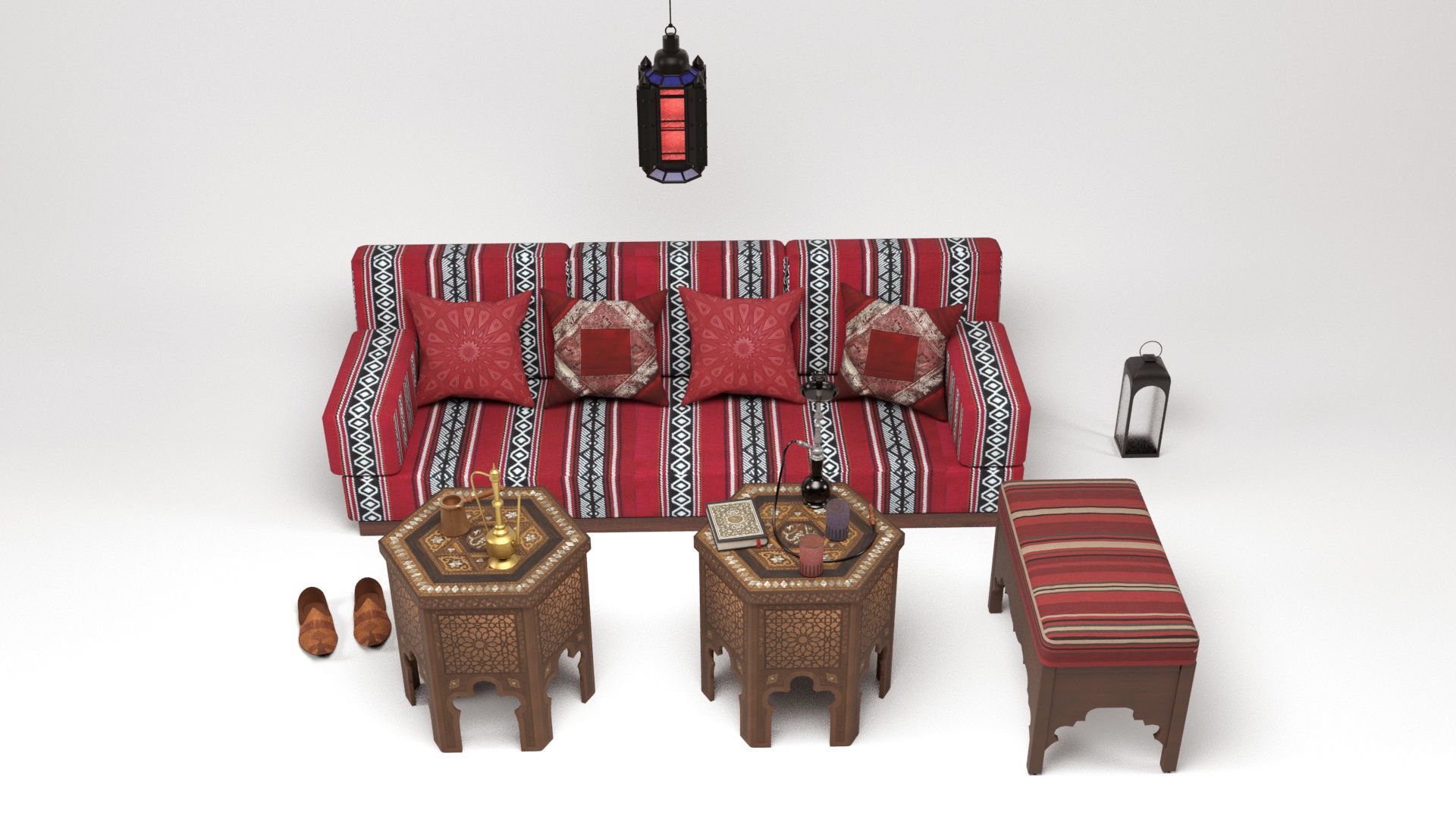 3D model Arabic Props VR / AR / low-poly | CGTrader