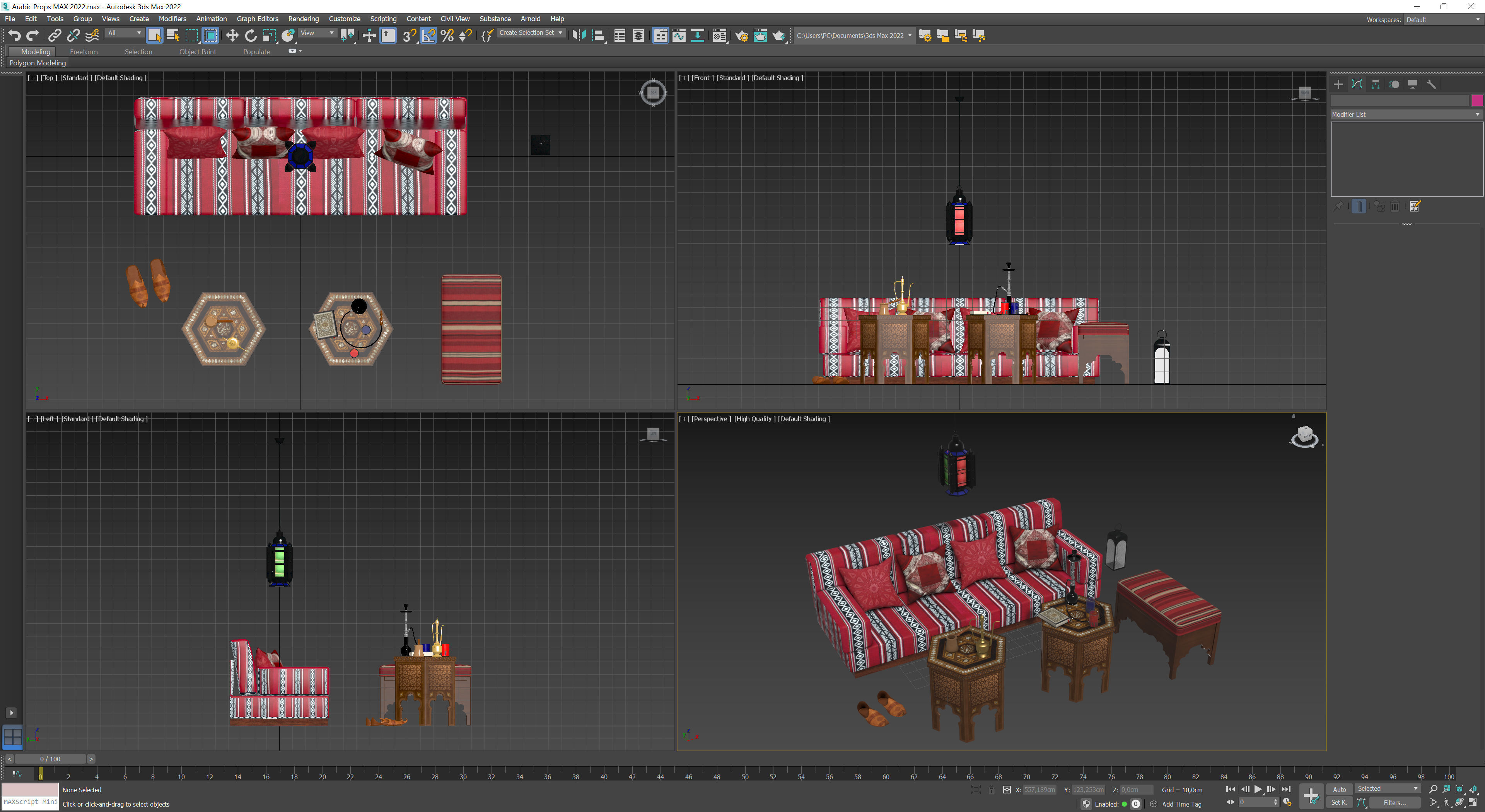 3D model Arabic Props VR / AR / low-poly | CGTrader