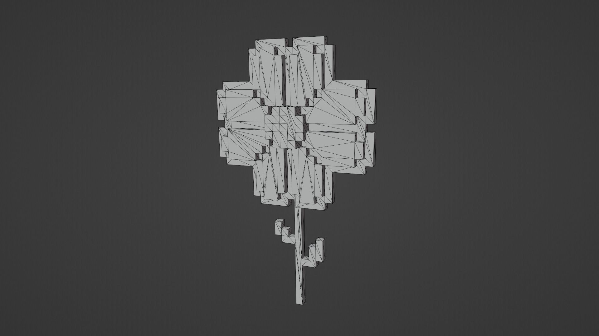 3D model Voxel Yellow Flower VR / AR / low-poly | CGTrader