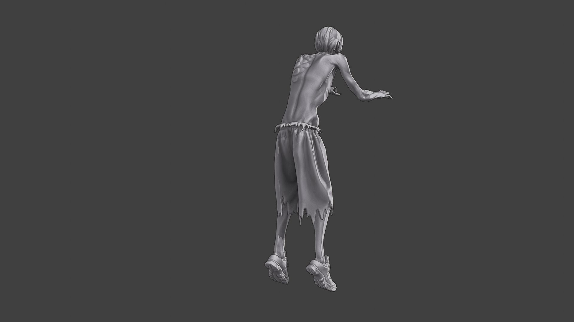 Casual Zombie CZ3 0003 3D model 3D printable | CGTrader