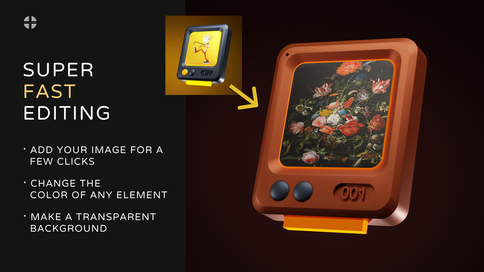 NFT Game console Template for Blender 3D model animated | CGTrader