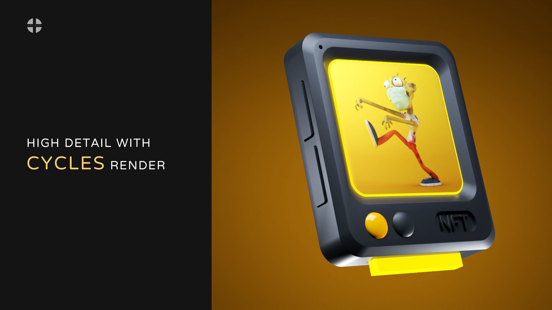 NFT Game console Template for Blender 3D model animated | CGTrader