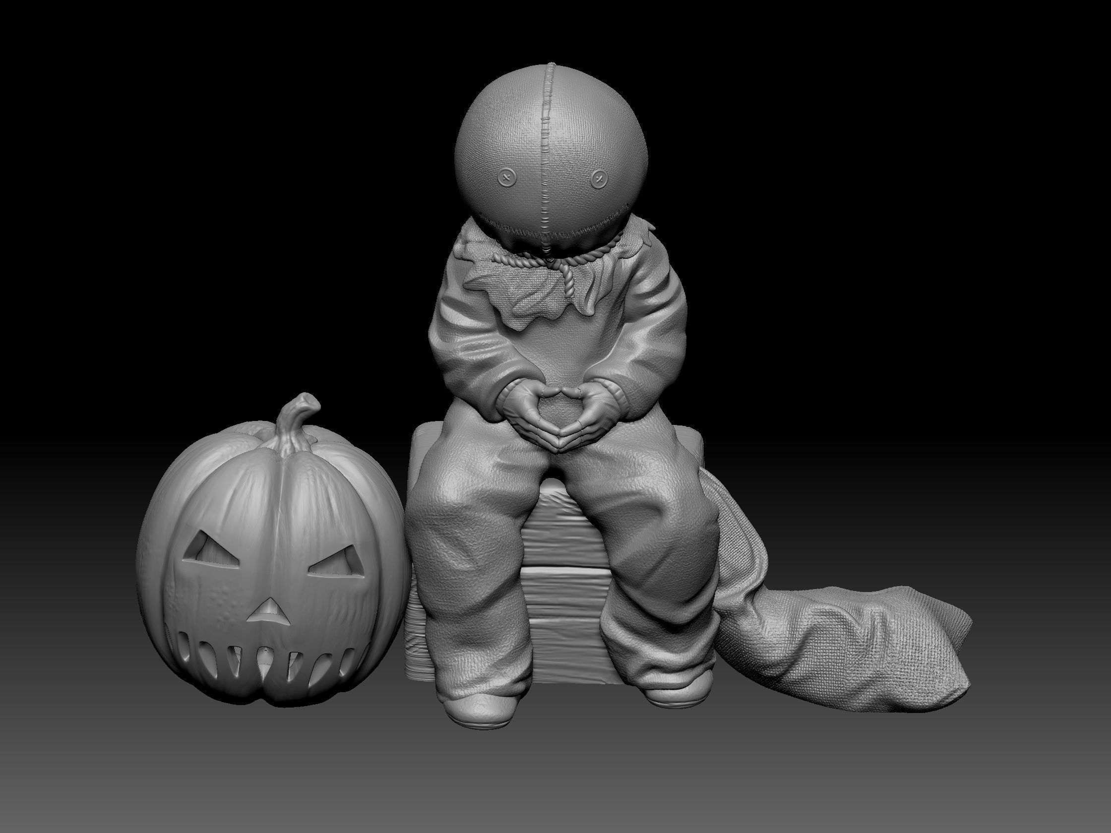 Trick or Treat - Halloween 3D model 3D printable | CGTrader