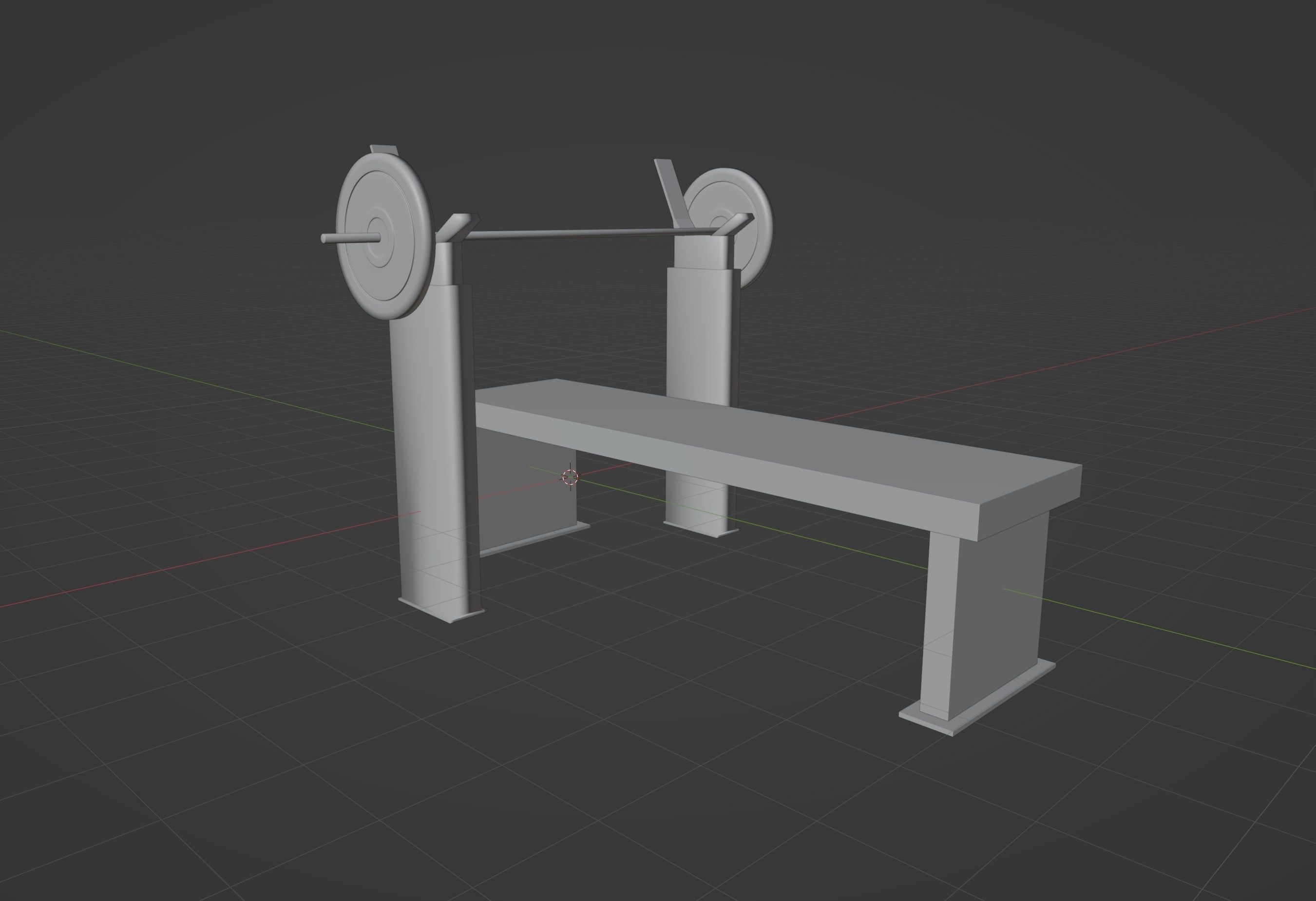 Bench for bench press 3D model | CGTrader