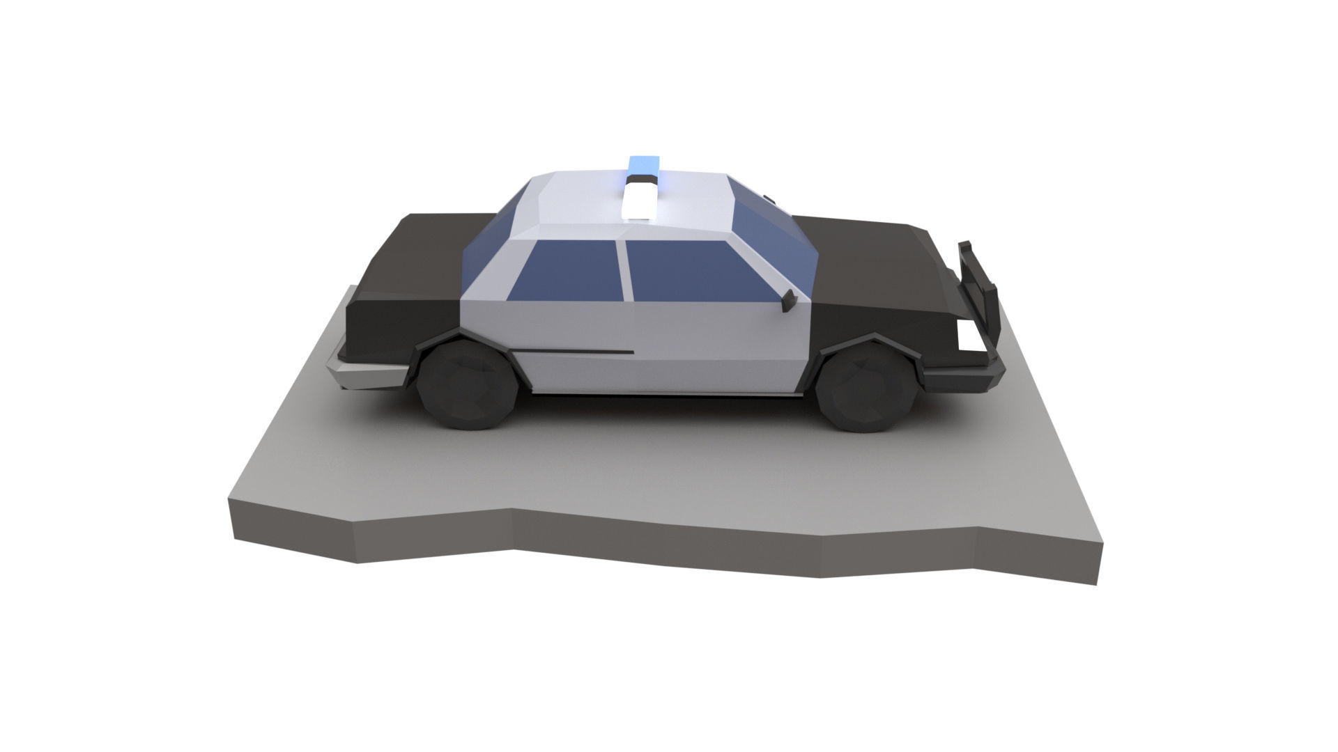 3D model Police Car LowPoly VR / AR / low-poly | CGTrader