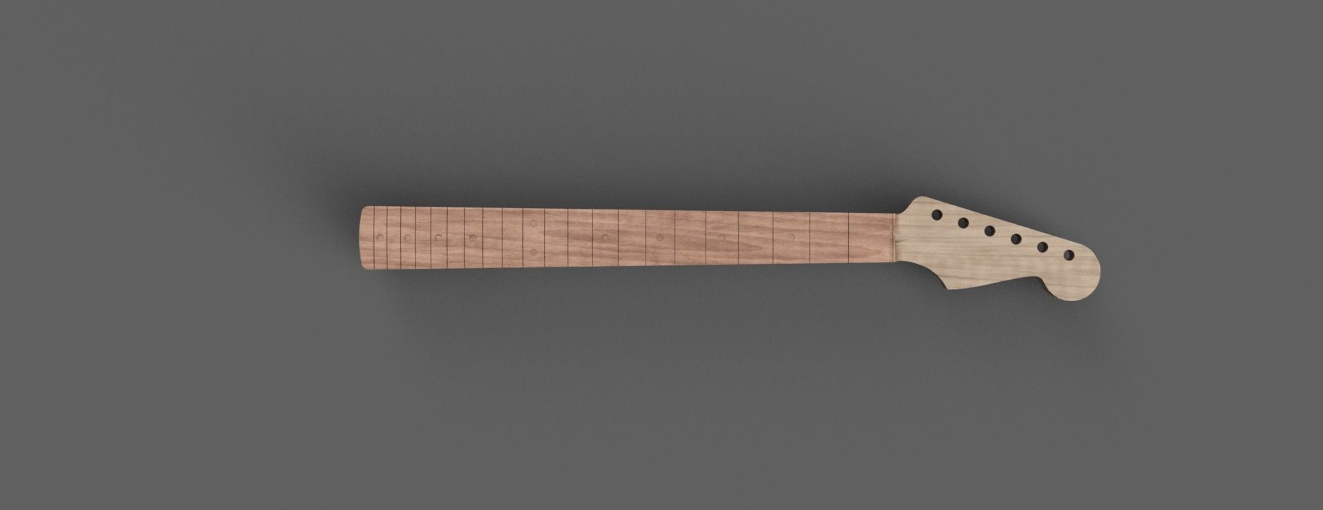CNC Fender Stratocaster Guitar Neck 3D CAD Model 3D model | CGTrader