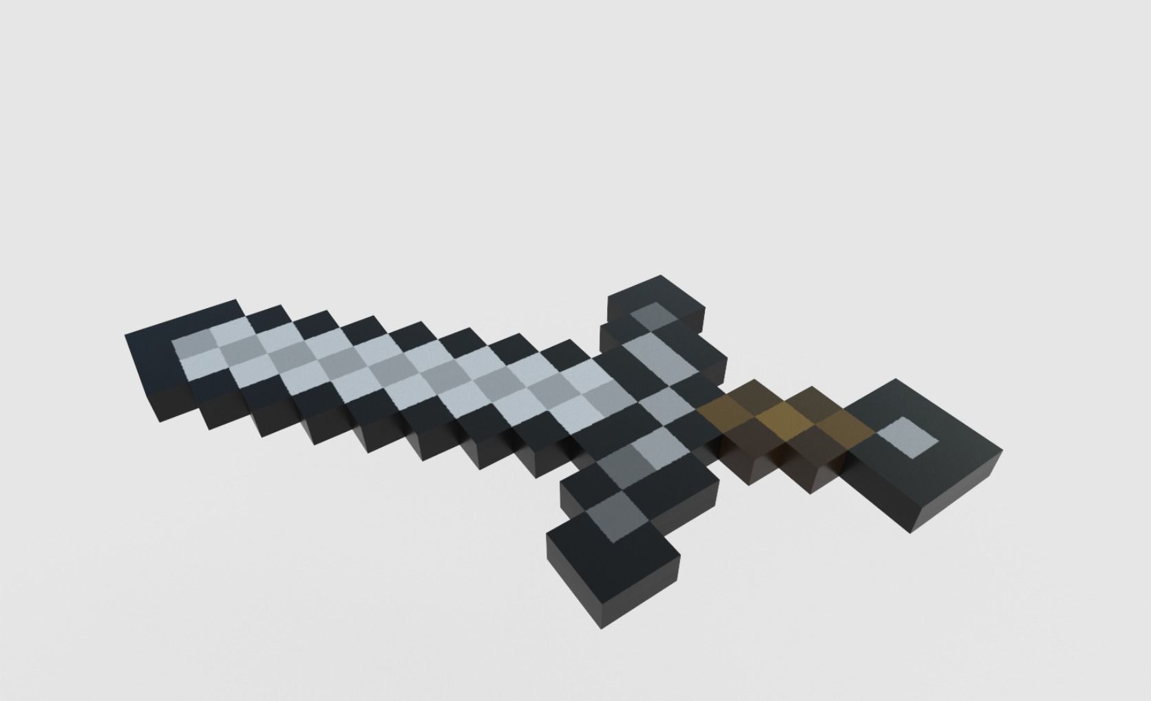 3D model Minecraft Sword Pack Low-poly 3D model VR / AR / low-poly ...