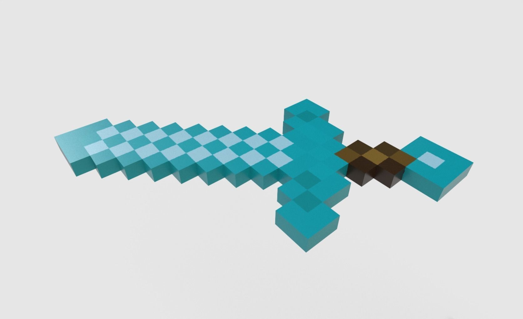 3D model Minecraft Sword Pack Low-poly 3D model VR / AR / low-poly ...