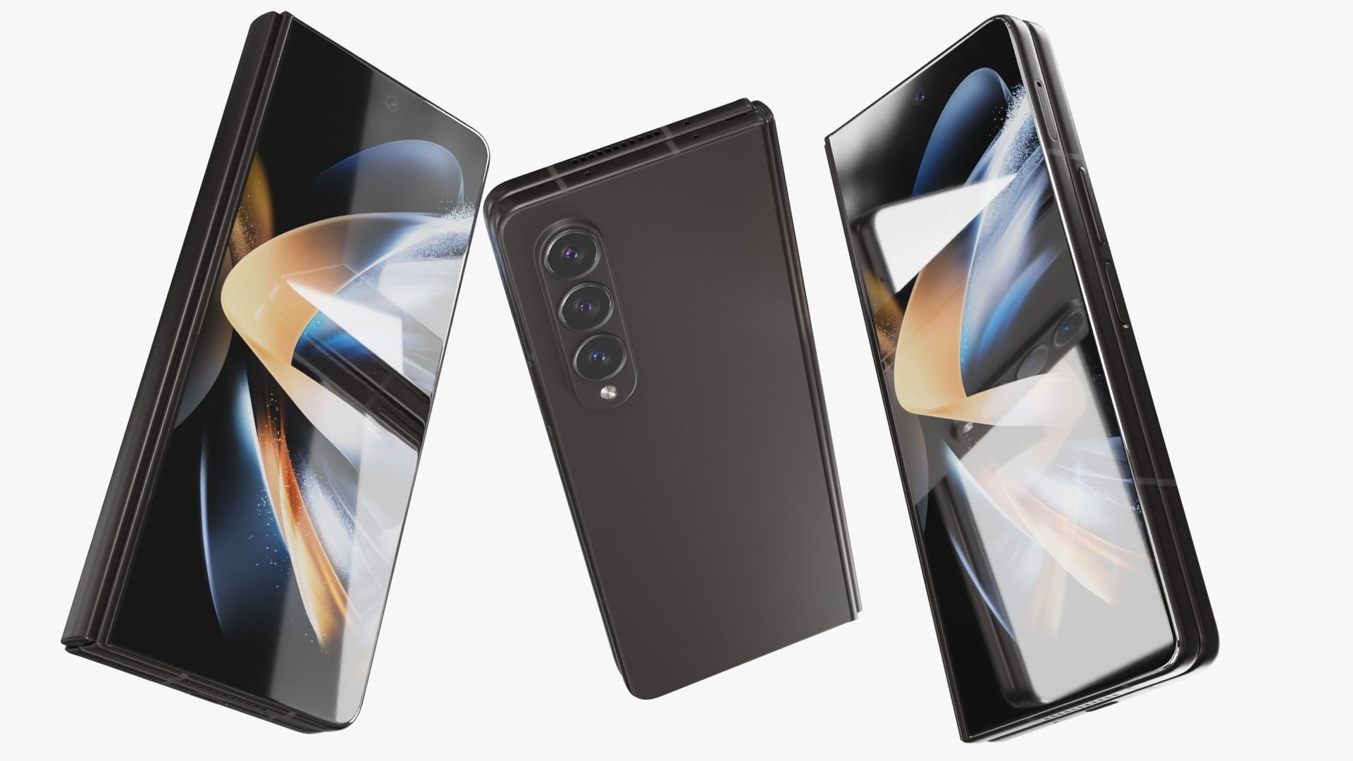 Samsung Galaxy Z Fold 4 Phantom Black Rigged 3D model rigged | CGTrader