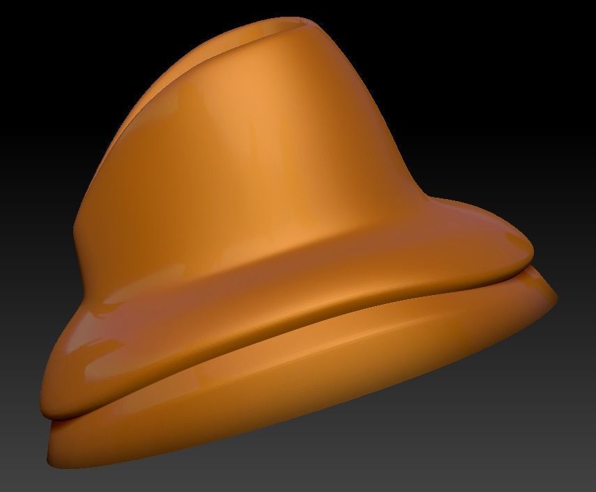 HAT BLOCK GUS CREASED CROWN PINCHED FRONT 3D model 3D printable | CGTrader