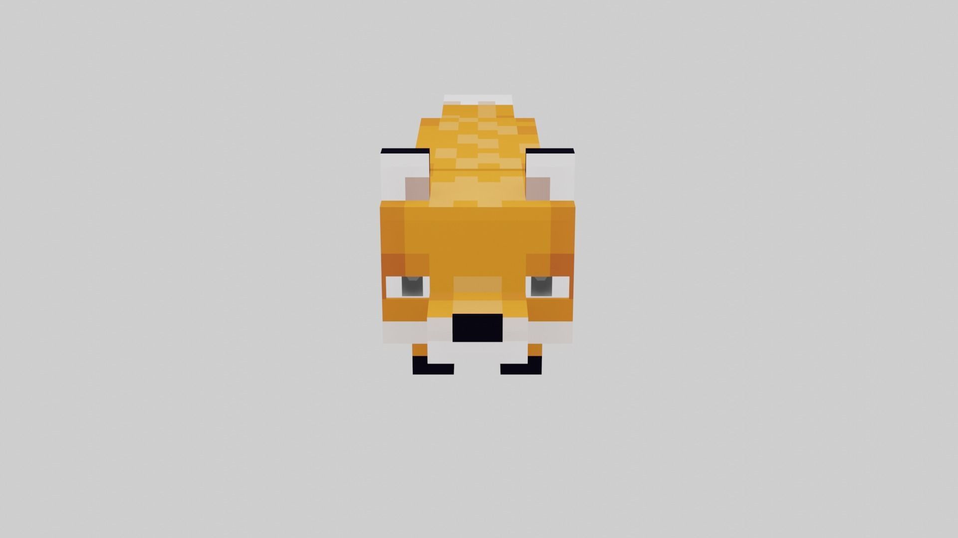 3D model Minecraft Fox Rigged VR / AR / low-poly | CGTrader