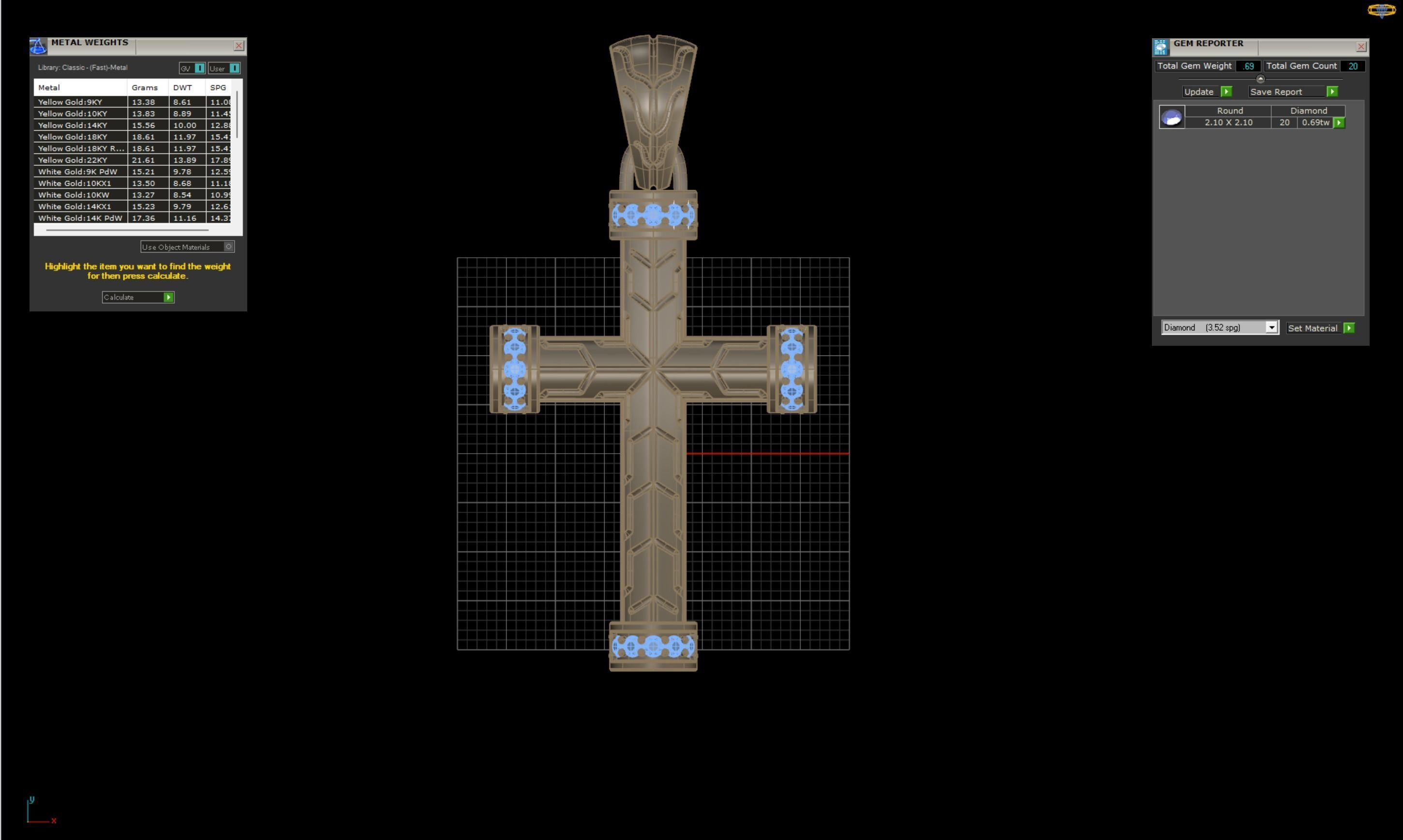 Jewelry Cross 3D model 3D printable | CGTrader